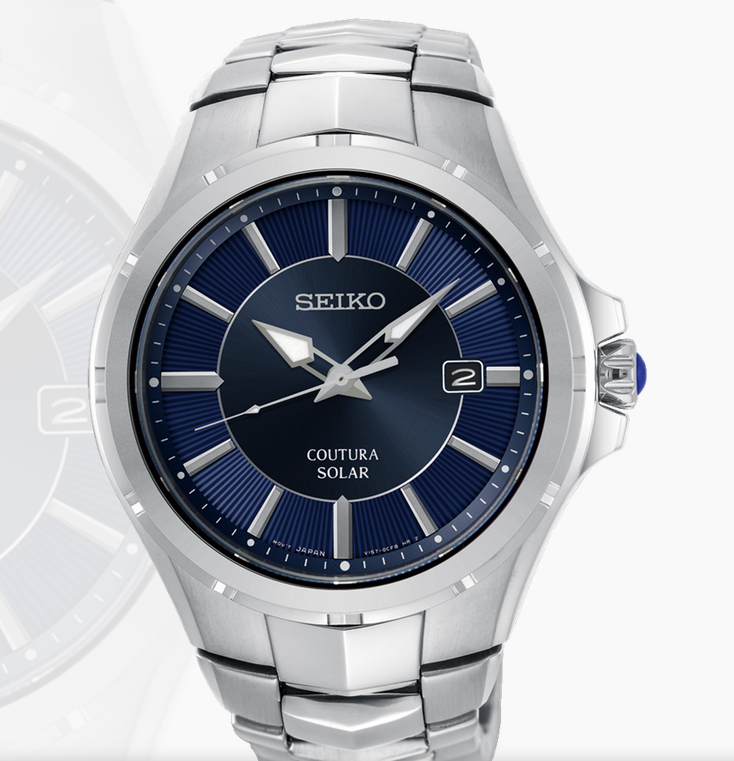 Gents Seiko Coutura Solar Stainless Steel – Cambridge Jewellers
