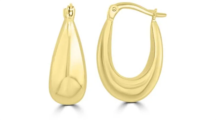 Liquid Honey Gold Hollow Hoops - 9K – Cambridge Jewellers