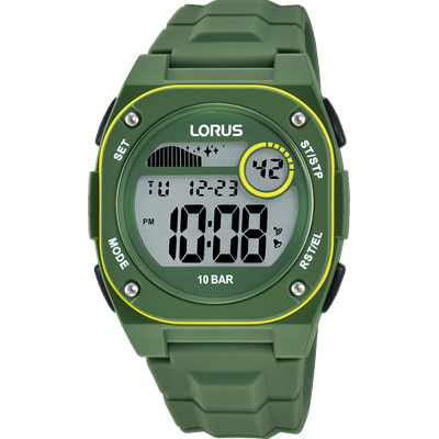 Lorus Sports - Digital Multi-Timer - Khaki Green – Cambridge Jewellers